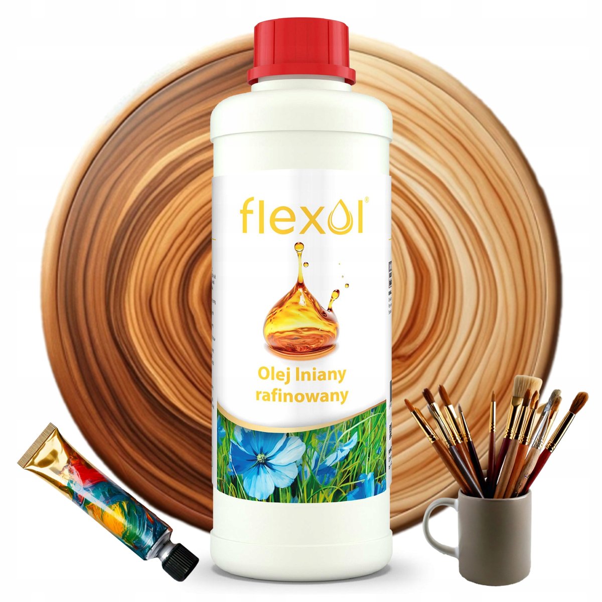 Olej Lniany Rafinowany 0,5l Flexol - Flexol | Sklep EMPIK.COM