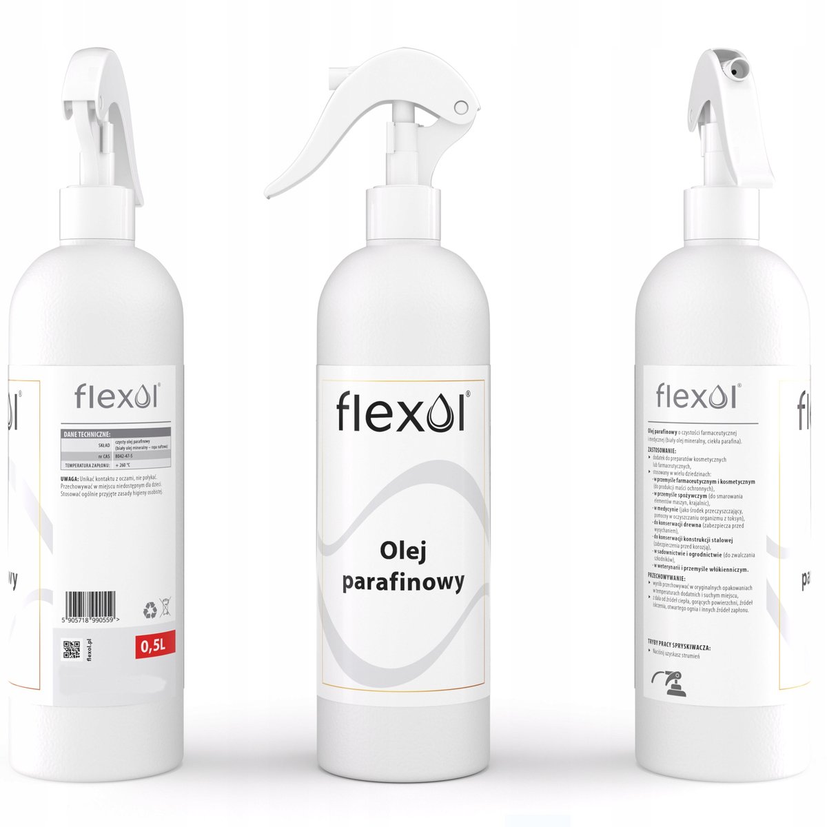 Olej parafinowy PARAFINA 0,5L trigger Flexol - Flexol | Sklep EMPIK.COM