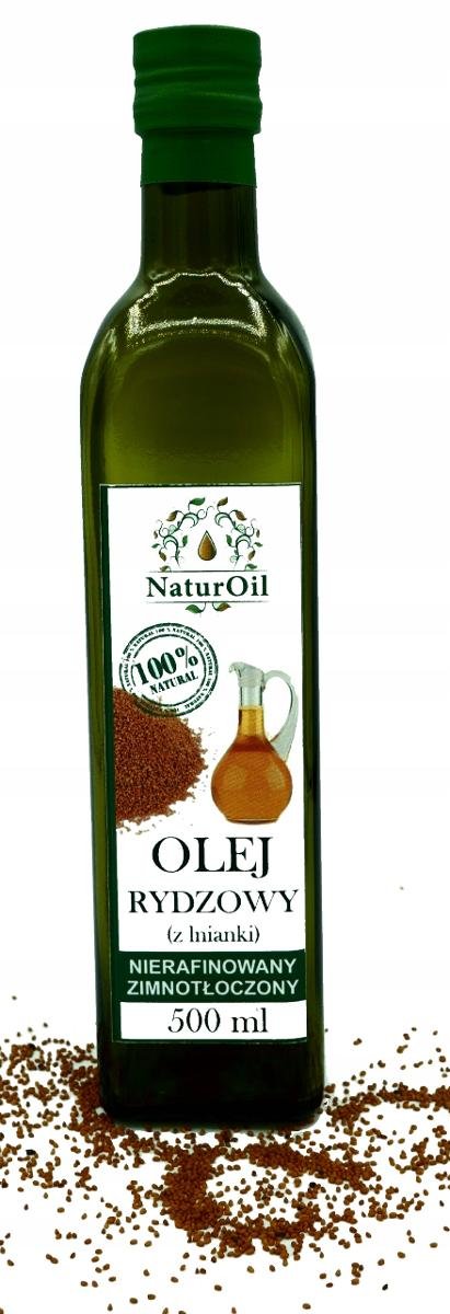 Olej rydzowy z lnianki dr. Budwig 500ml NaturOil - Naturini | Sklep EMPIK.COM