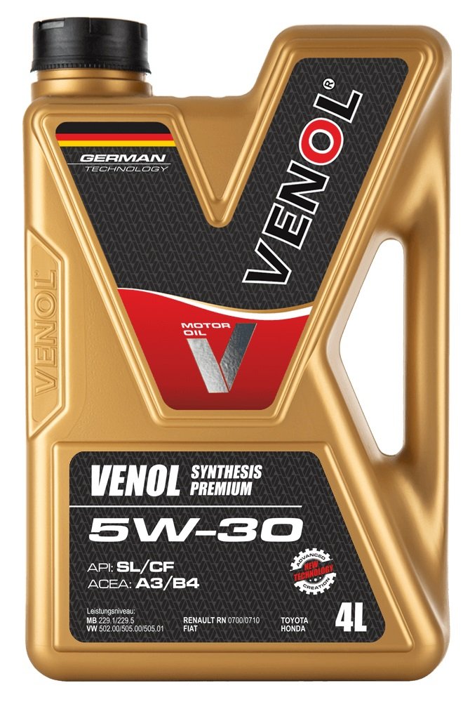 Olej silnikowy Venol Synthesis Gold SL CF 5W40 4L - Venol | Motoryzacja ...