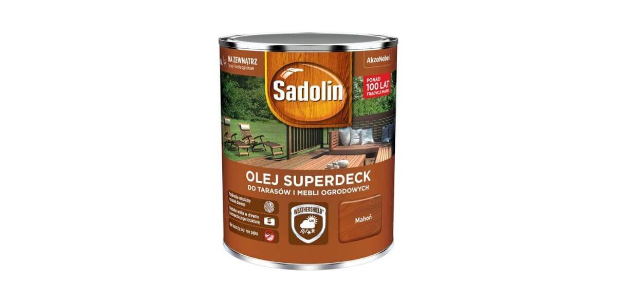 Olej Superdeck Mahoń 0,75L Sadolin - SADOLIN | Sklep EMPIK.COM