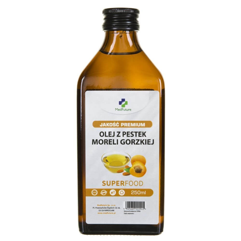 Olej z pestek moreli gorzkiej MEDFUTURE, 250 ml - MedFuture | Sklep ...