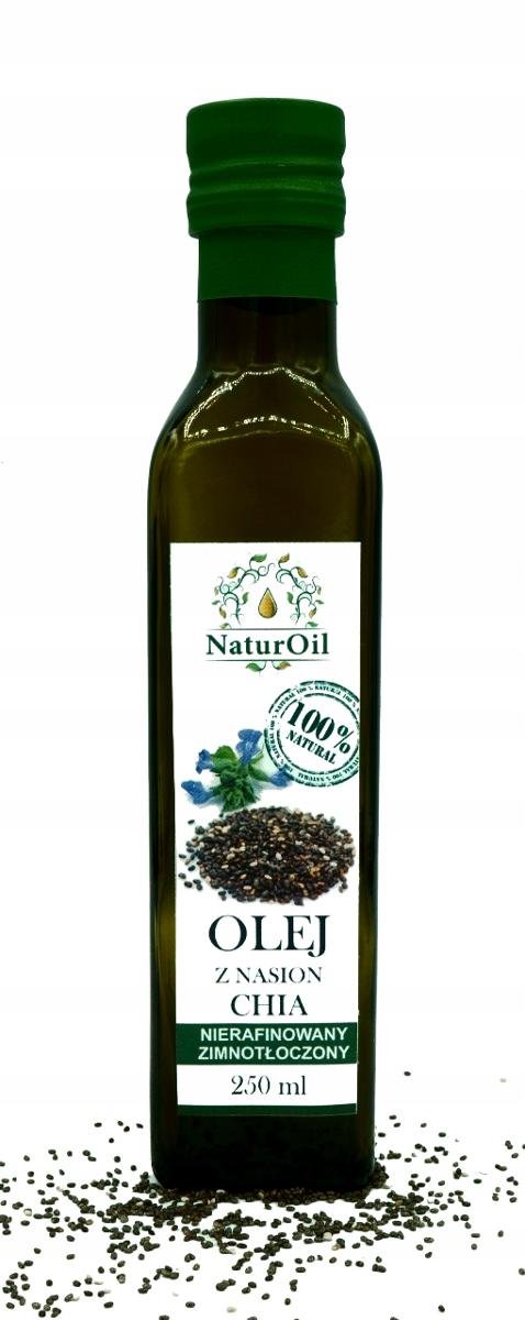 Olej zimnotłoczony z nasion Chia 250ml NaturOil - Naturini | Sklep EMPIK.COM