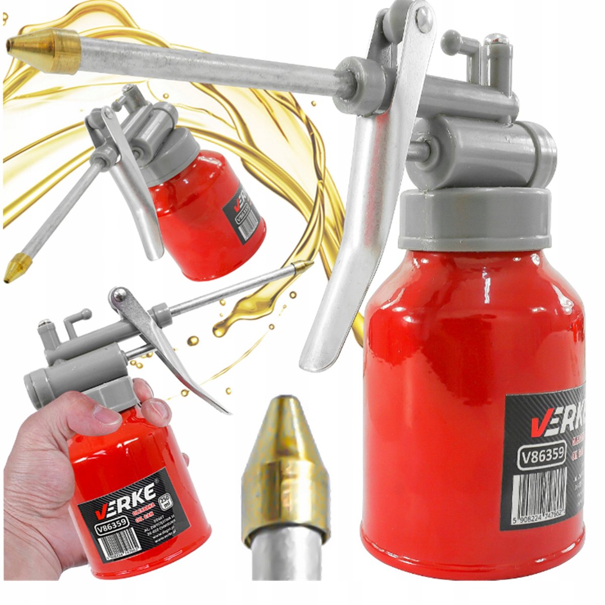 OLEJARKA OLIWIARKA MAŁA RĘCZNA OLEJNICA SMAROWNICA OLEJU SMAROWNICZKA ...