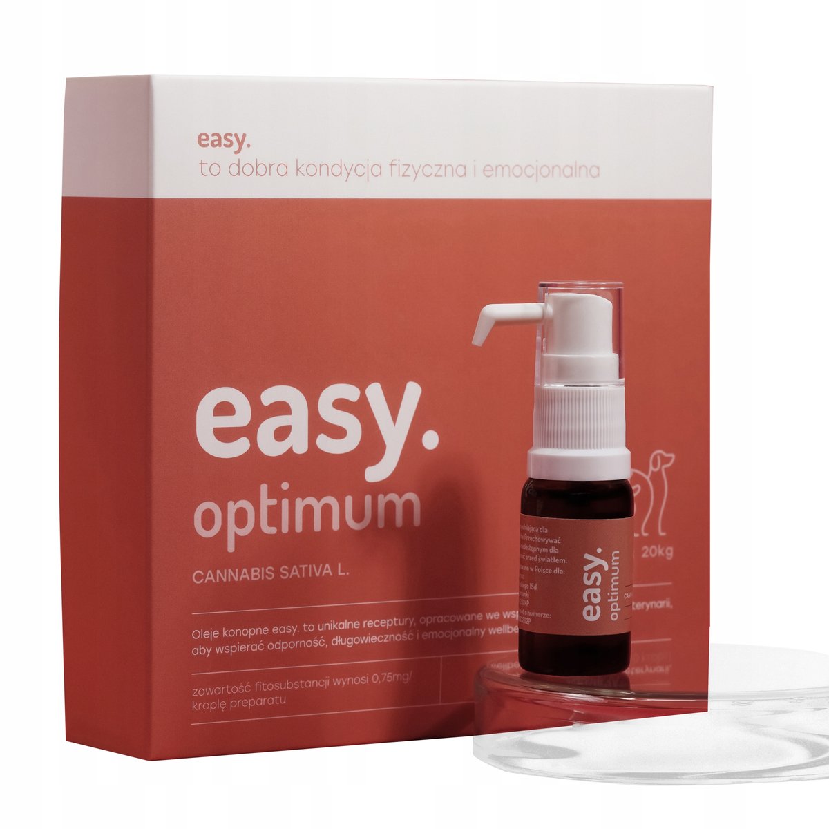 Olejek konopny CBD 300mg dla psa i kota CERTYFIKAT - Easy | Sklep EMPIK.COM