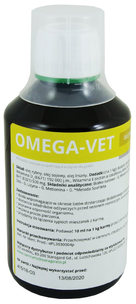 Omega vet 200 ml olej na loty pierzenie i rozpłód - Inny producent ...