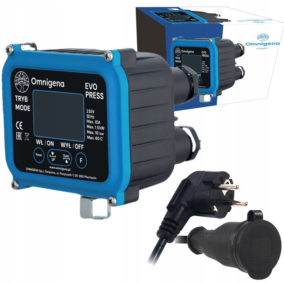 Omnigena Elektroniczny Wyłącznik Ciśnieniowy Pompy Evo Press 160L/Min 1/4" - Inna marka | Sklep ...