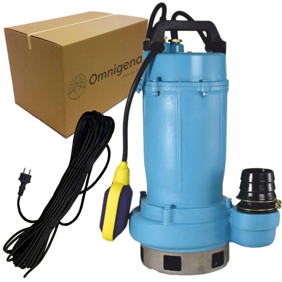 OMNIGENA POMPA ZATAPIALNA WQ 10-10-0,55 ECO 230V 550W PŁYWAK +9,5m ...