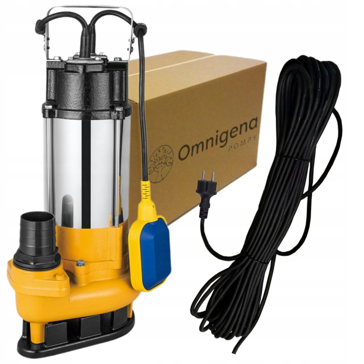OMNIGENA POMPA ZATAPIALNA WQ 250F 230V 250W DO WODY BRUDNEJ +5,5m KABEL ...