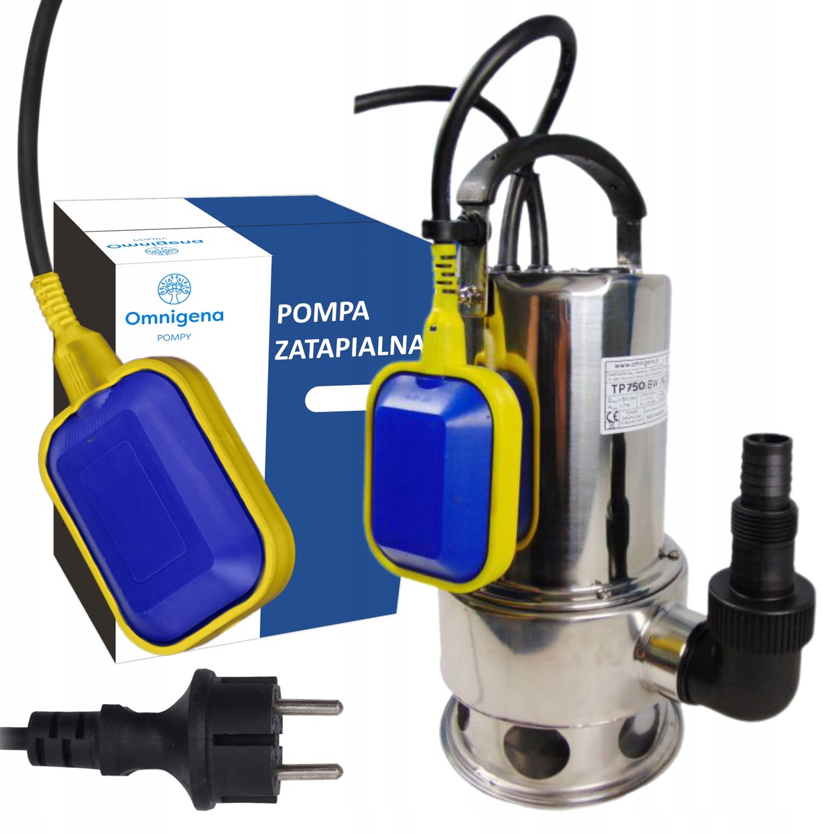 OMNIGENA TP 750 BW/INOX POMPA ZATAPIALNA ZANURZENIOWA 230V 750W Z ...