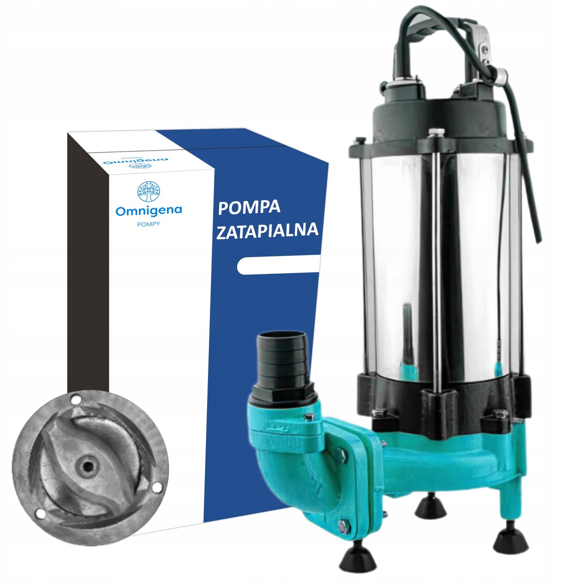 Omnigena Wq 8-20-2,2 Pompa Zatapialna Wody Rozdrabniacz 2200W Pływak ...