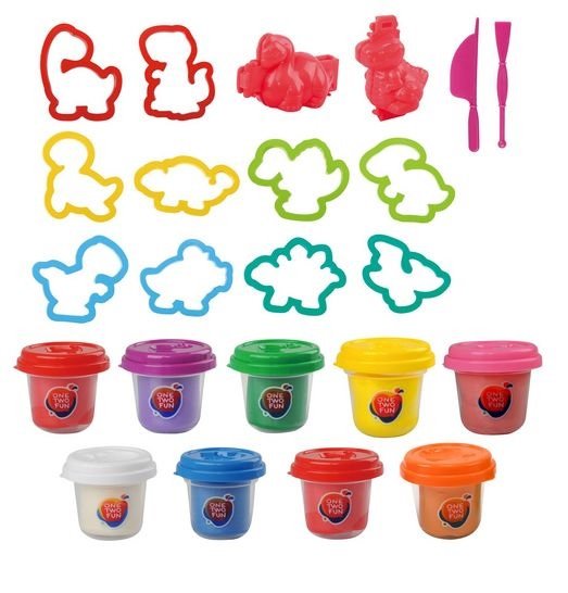 One Two Fun Zestaw Masa Plastyczna 9 X 56G - One Two Fun | Sklep EMPIK.COM