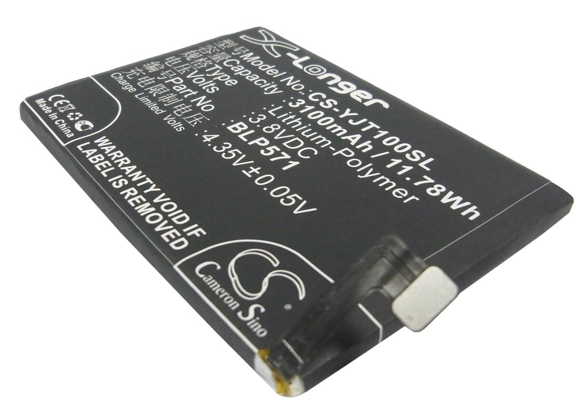 OnePlus A0001 / BLP571 3100mAh 11.78Wh Li-Polymer 3.8V (Cameron Sino) - Cameron Sino | Sklep ...