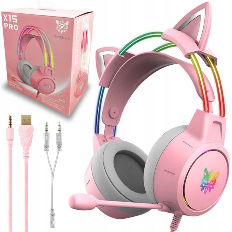 ONIKUMA X15 PRO CAT SŁUCHAWKI GAMINGOWE NAUSZNE - Onikuma | Sklep EMPIK.COM