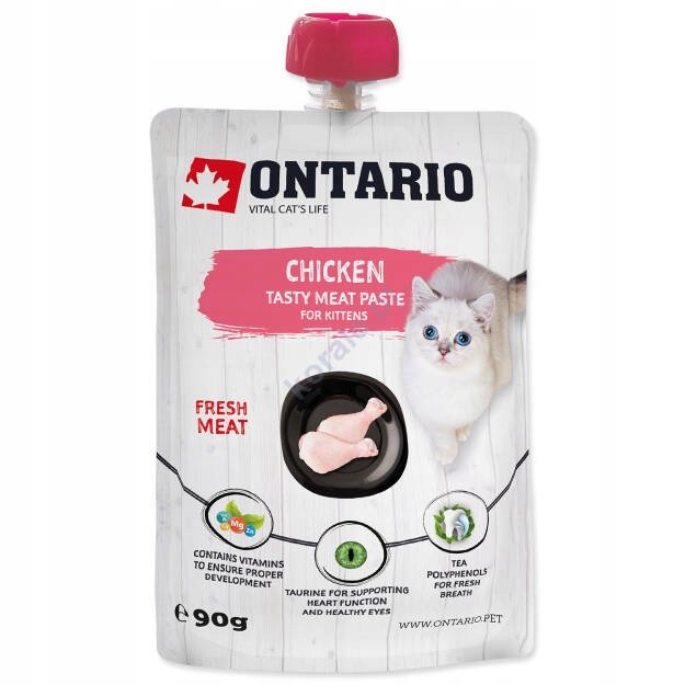 ONTARIO Kitten Chicken Fresh Meat Paste opak. 8x90g (213-523081 ...