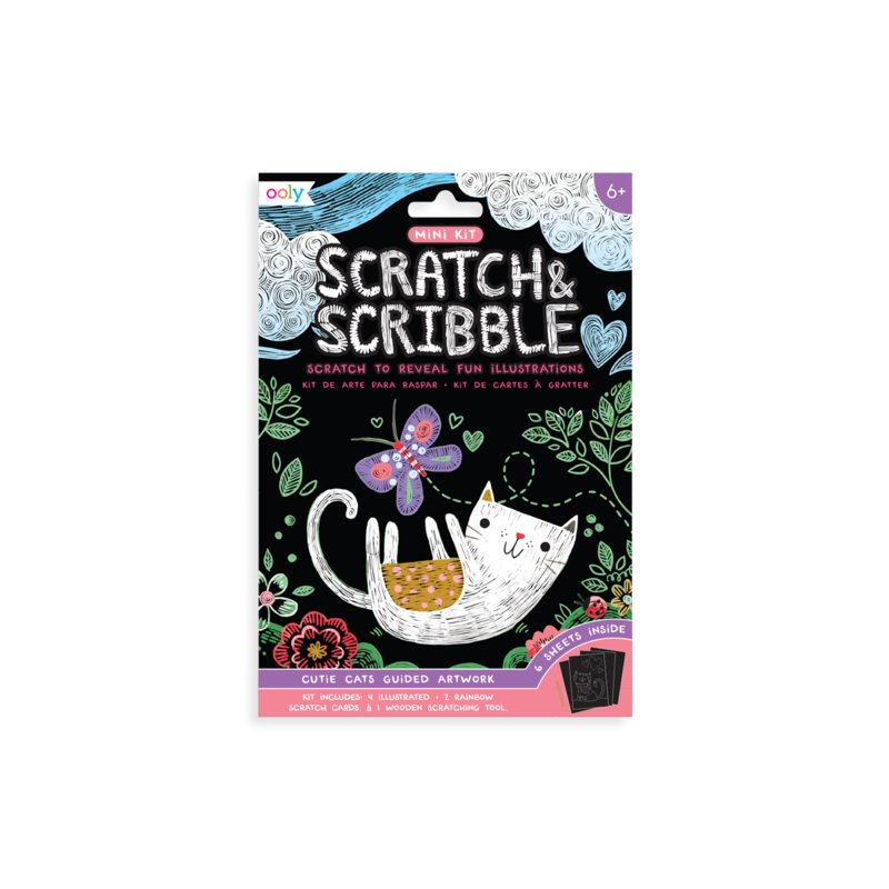 Ooly, Mini zdrapywanki scratch & scribble, Kotki - Ooly | Sklep EMPIK.COM
