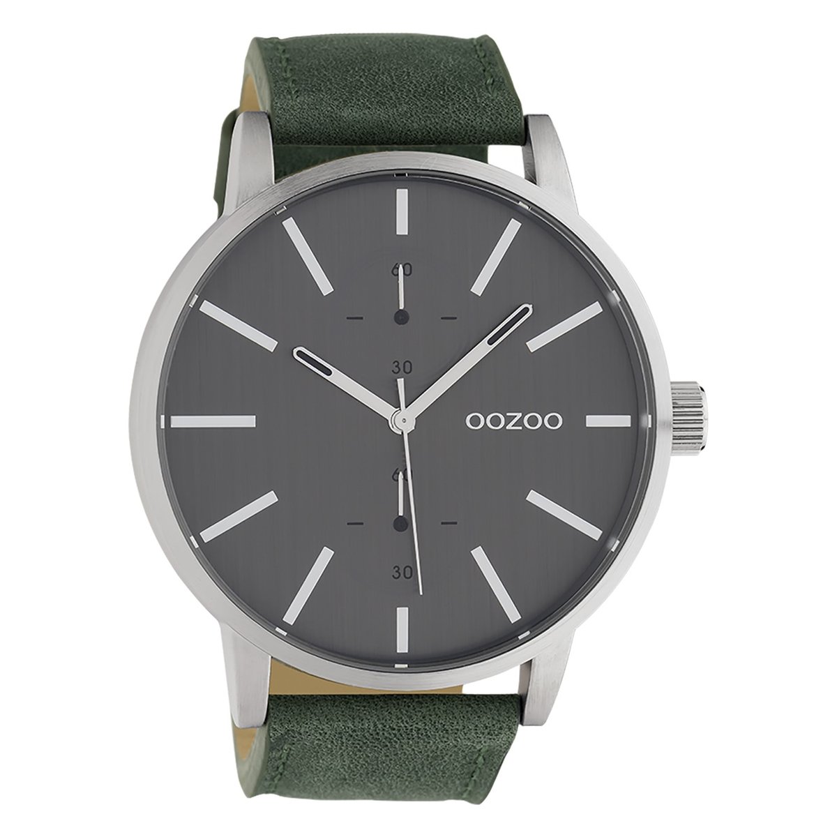 Oozoo damski zegarek na rękę Timepieces skórzany pasek szary, zielony ...