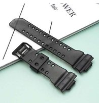 opaska pasek bransoleta SMOOTH Casio G-SHOCK GA-100 GA-110 GD-100 G-8900 czarna półprzeźroczysta ...