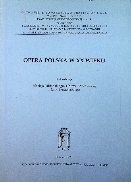Opera polska w XX wieku - Jabłoński Maciej | Książka w Empik