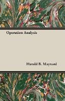 Operation Analysis - Harold B. Maynard | Książka w Empik