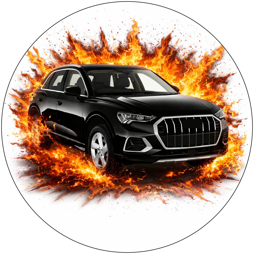 OPŁATEK NA TORT AUDI SUV SAMOCHÓD AUTO LOGO FURA BRYKA URODZINY 18 30 ...