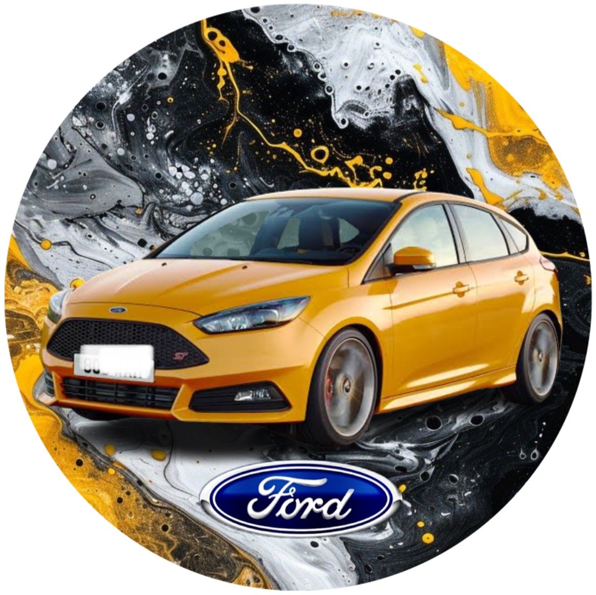 OPŁATEK NA TORT FORD SAMOCHÓD AUTO OSOBOWY TERENOWY LOGO FURA URODZINY ...