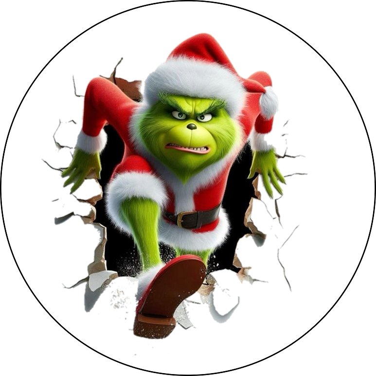 OPŁATEK NA TORT GRINCH ŚWIĄT NIE BĘDZIE POSTAĆ MIKOŁAJ URODZINY - Inna ...