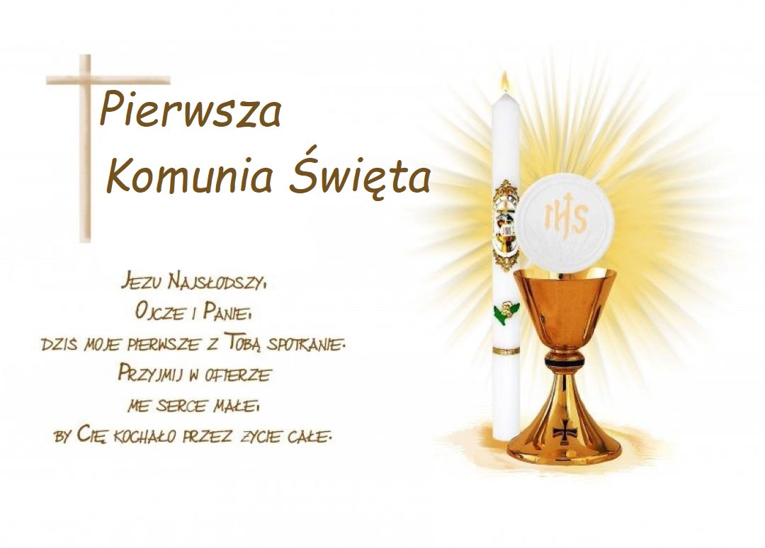 OPŁATEK NA TORT PIERWSZA KOMUNIA ŚWIĘTA BIBLIA HOSTIA FORMAT A4 - Inna ...