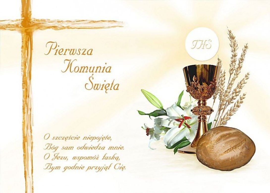 OPŁATEK NA TORT PIERWSZA KOMUNIA ŚWIĘTA BIBLIA HOSTIA FORMAT A4 - Inna ...
