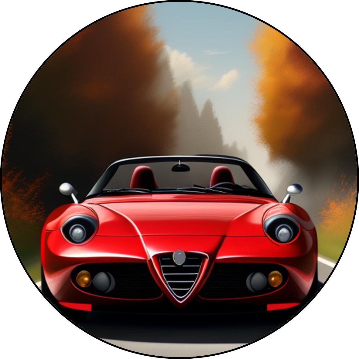 Opłatek na tort Samochód Auto Logo Alfa Romeo - Inna marka | Przyjęcia ...