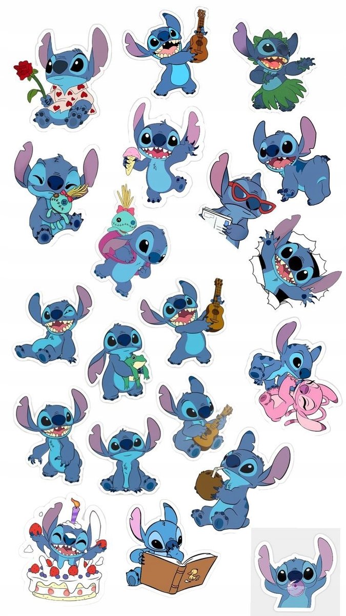 OPŁATEK NA TORT Wydruk Cukrowy STICH STITCH STICZ LILO + IMIĘ #110 ...