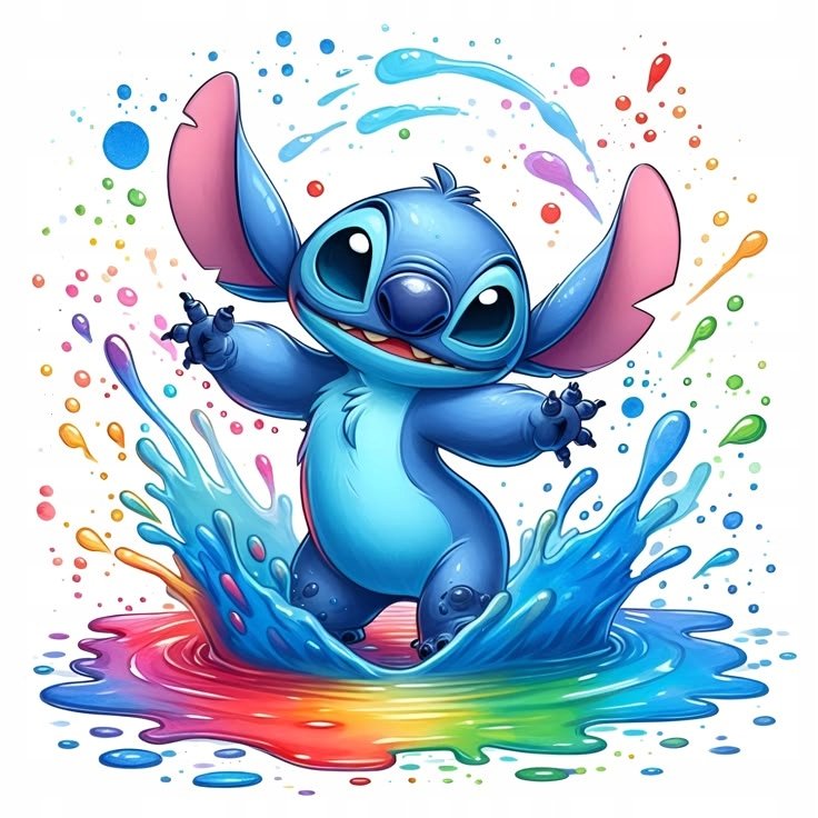 OPŁATEK NA TORT Wydruk Cukrowy STICH STITCH STICZ LILO + IMIĘ #40 ...