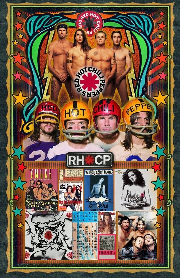 OPŁATEK NA TORT Wydruk Jadalny Hard ROCK Red Hot Chili Peppers + IMIĘ ...