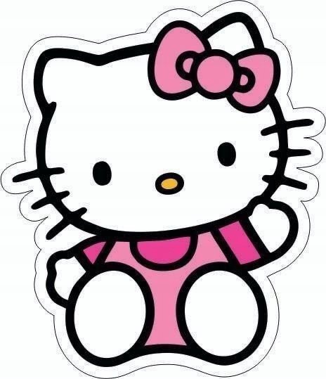 OPŁATEK NA TORT Wydruk Jadalny Hello Kitty Kotek Kot ZESTAW + IMIĘ 66 ...