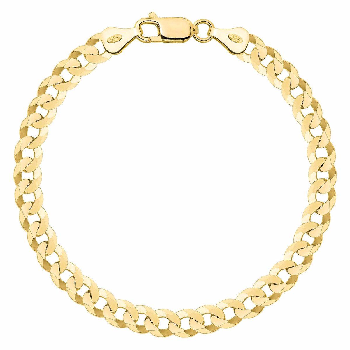 OPRAVA POZŁACANA SREBRNA BRANSOLETKA PANCERKA 925 585 - 6,5MM 20cm - OPRAVA | Moda Sklep EMPIK.COM