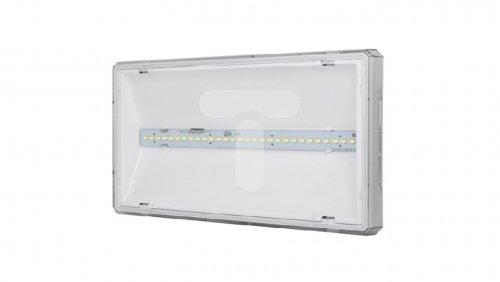 Oprawa awaryjna EXIT L IP65 LED 6W 850lm 1h jednozadaniowa PT biała ETL ...