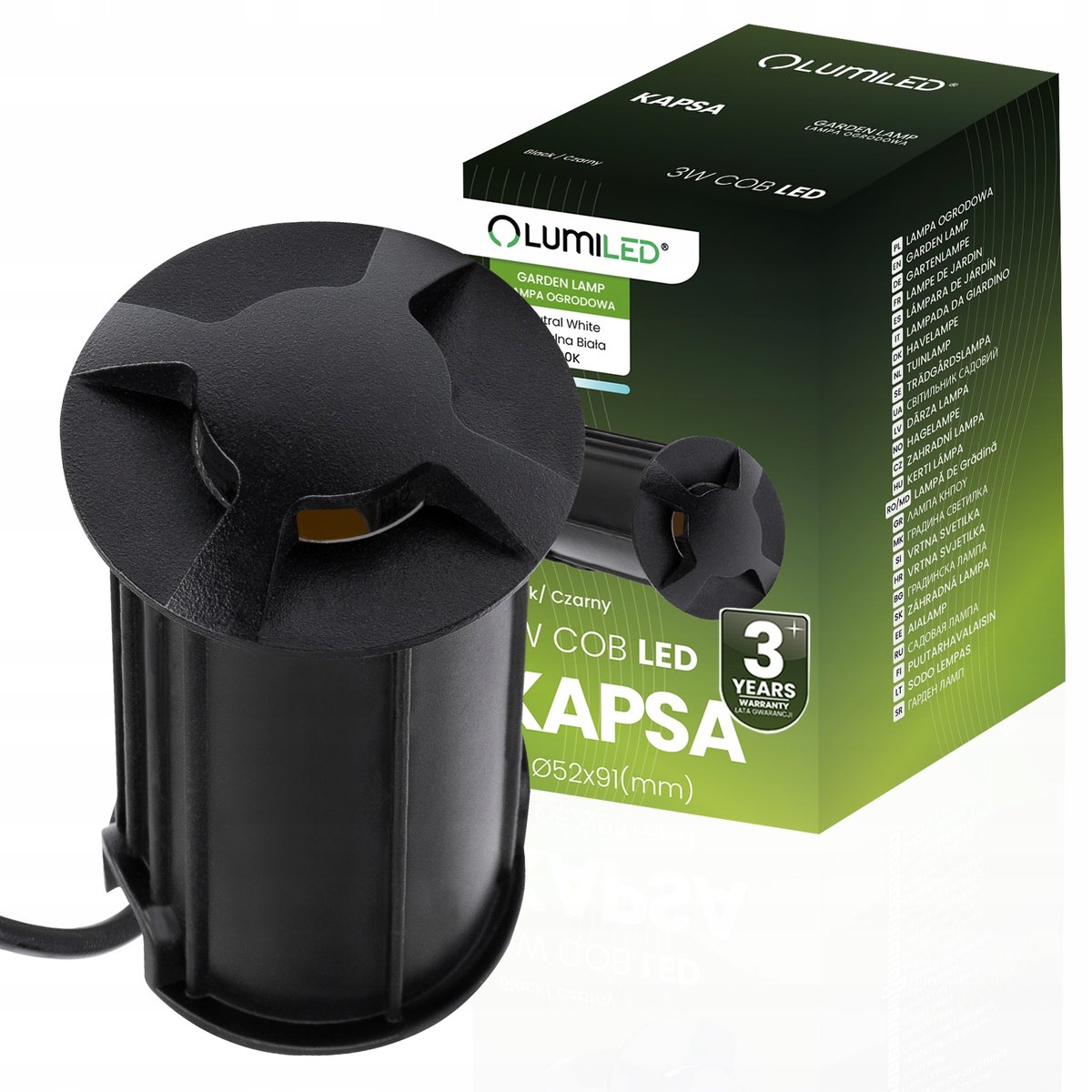 Oprawa Najazdowa Lampa Ogrodowa Dogruntowa Schodowa 4x 3W LED IP44 ...