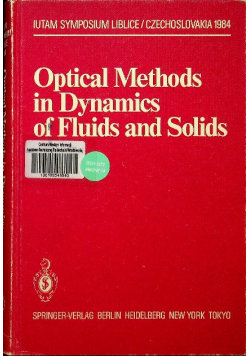 Optical Methods in Dynamics of Fluids and Solids - Springer Verlag ...