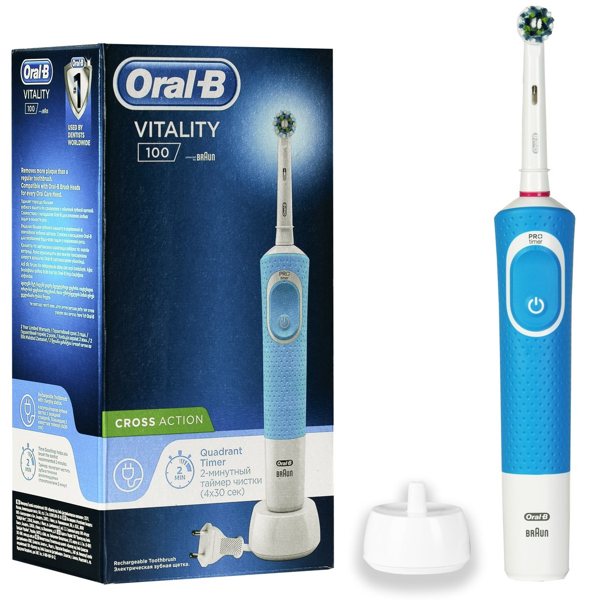 Oral-B Vitality 100 Crossaction Elektryczna Szczoteczka do Zębów 2d ...