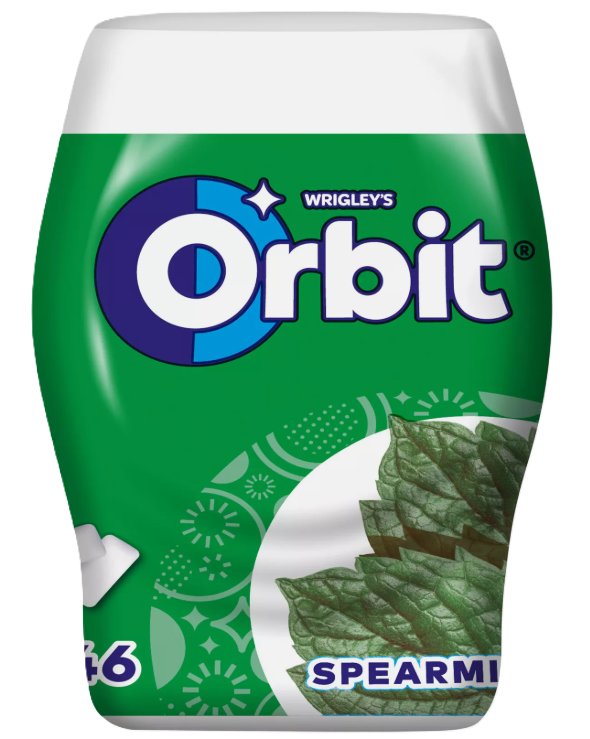 ORBIT SPEARMINT GUMA BEZ CUKRU W BUTELCE (46 drażetek) 64g - Orbit ...