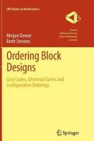 Ordering Block Designs - Dewar Megan | Książka w Empik
