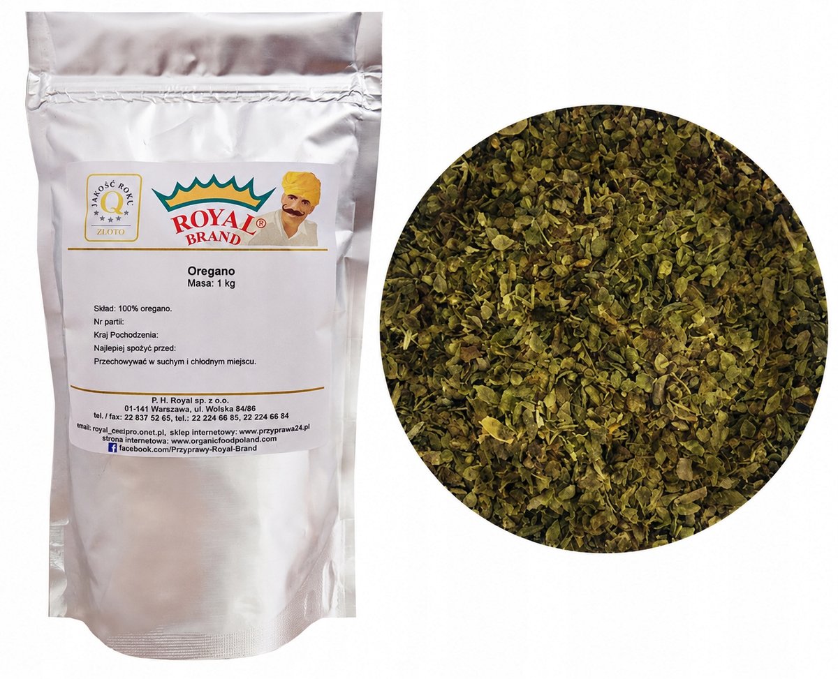OREGANO SUSZONE 1 kg Premium Aromat Liść Naturalne Wysoka Jakość ...