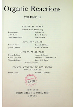Organic reactions vol 11 - Roger Adams | Książka w Empik