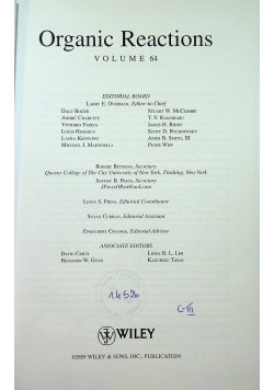 Organic reactions volume 64 - Opracowanie zbiorowe | Książka w Empik