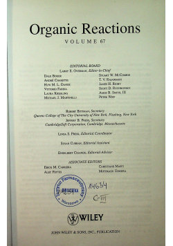 Organic reactions volume 67 - Opracowanie zbiorowe | Książka w Empik