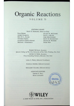 Organic reactions volume 73 - Opracowanie zbiorowe | Książka w Empik
