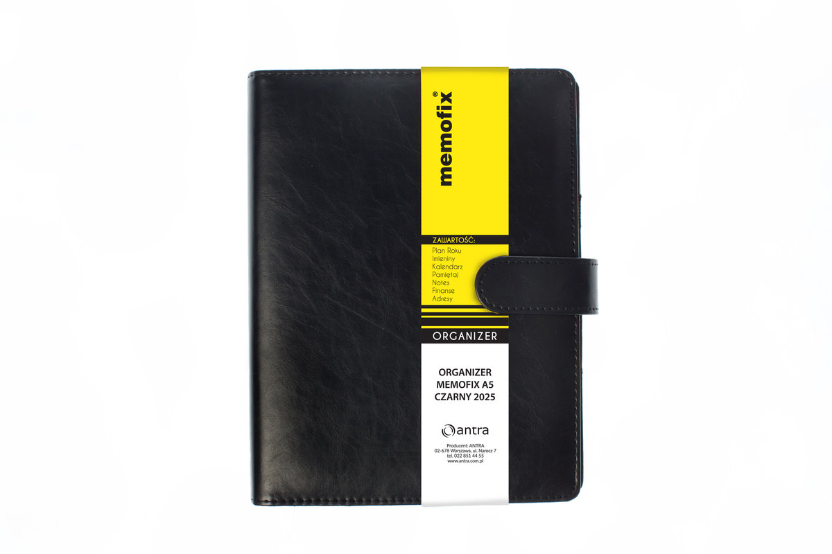 Organizer Memofix A5 czarny 2025 - Antra | Sklep EMPIK.COM