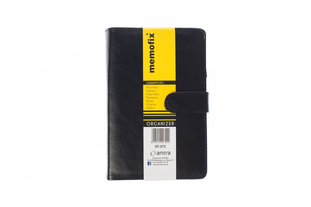 Organizer Memofix B6 czarny 2025 - Antra | Sklep EMPIK.COM