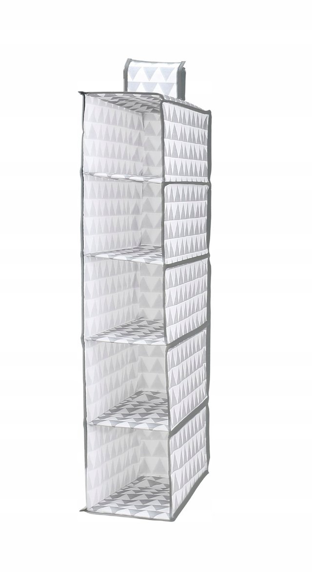 ORGANIZER WISZĄCY DO SZAFY 5 PÓŁEK 70x30x15cm - Oliwia | Sklep EMPIK.COM