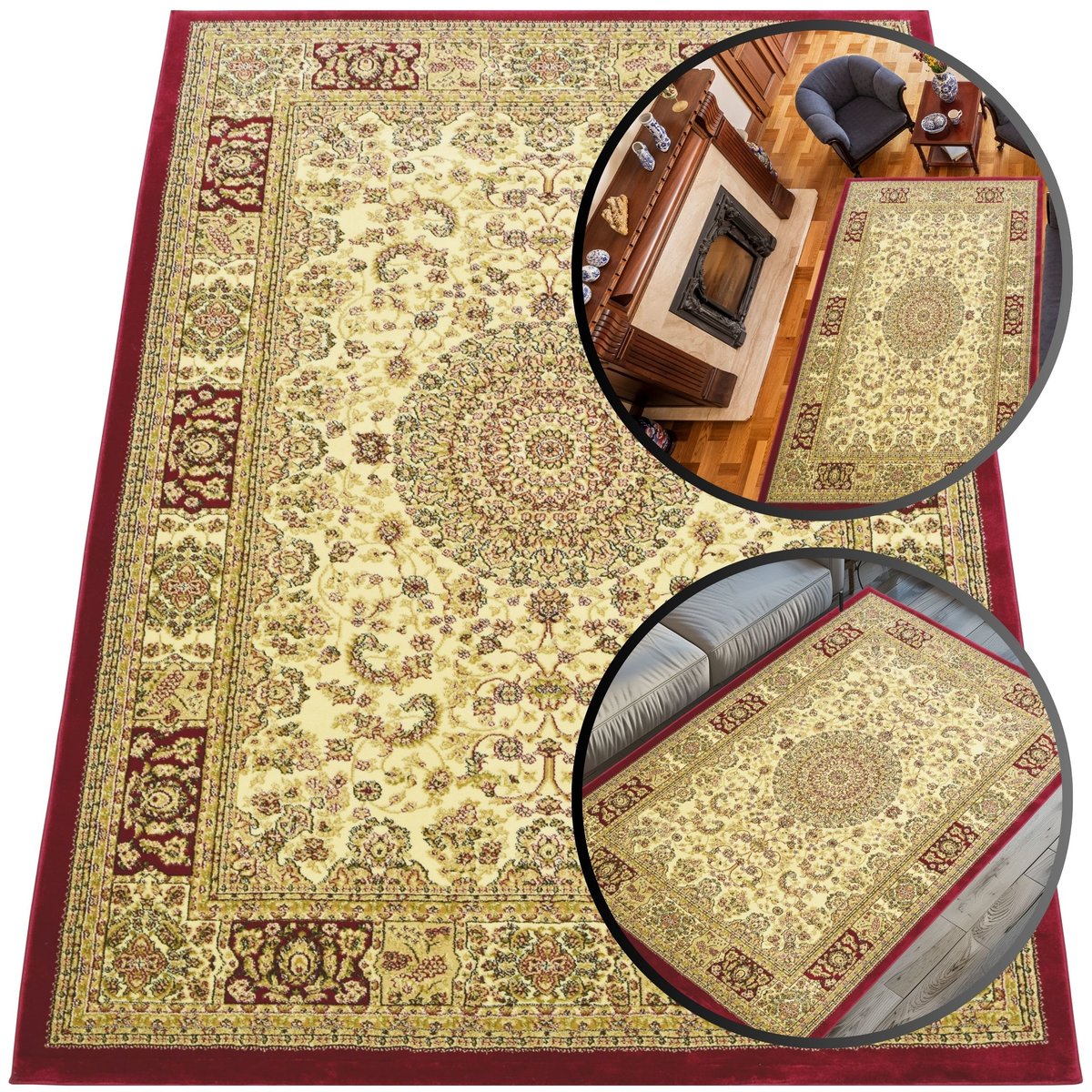 ORIENTALNY TURECKI DYWAN BORDOWY BELVEDERE DYWANY DO SALONU VINTAGE ...